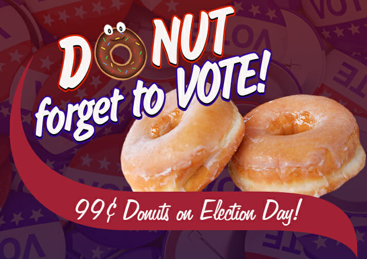 Election Day 99¢ Donuts! - Stewart's Shops