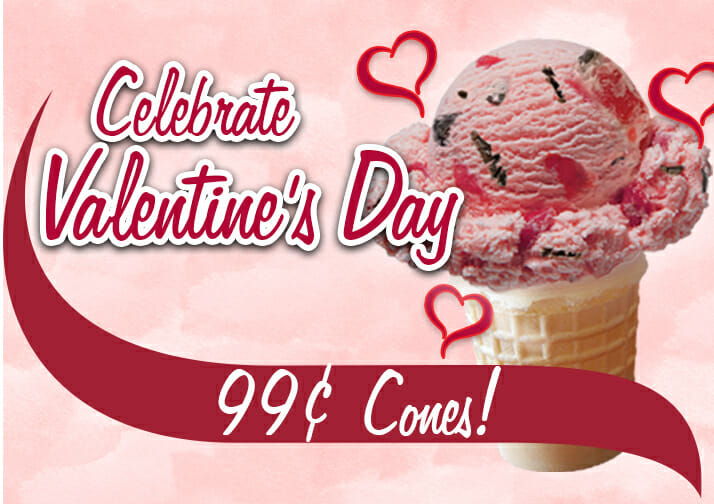 Ice Cream Valentine Ice Cream Cone Printable Classroom Valentine Cards