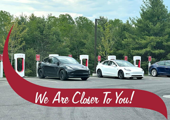 A Stewart’s Shop Hosts Tesla Superchargers That Can Be Used by Both ...