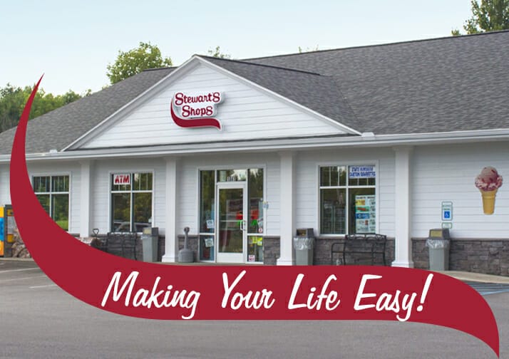 Stewart's is your one stop shop for pizza, ice cream and groceries